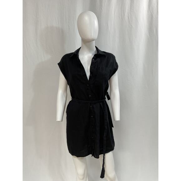 Reformation | Dresses | Reformation Refscale Black Aero Linen Dress ...